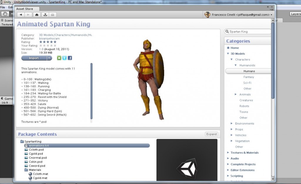 unity-free-character-model-ancient-greek-warrior-melee-animation-spartan-king - Gameobject.net ...